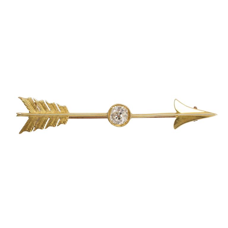 Antique Victorian Diamond Arrow Brooch at 1stDibs