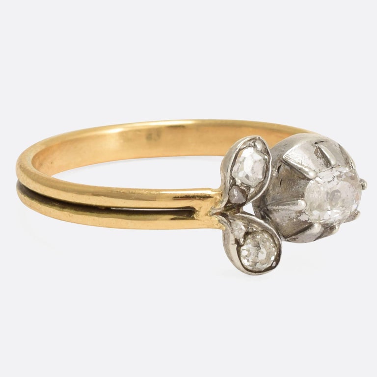 Antique Georgian Diamond Flower Ring at 1stDibs | antique diamond ...