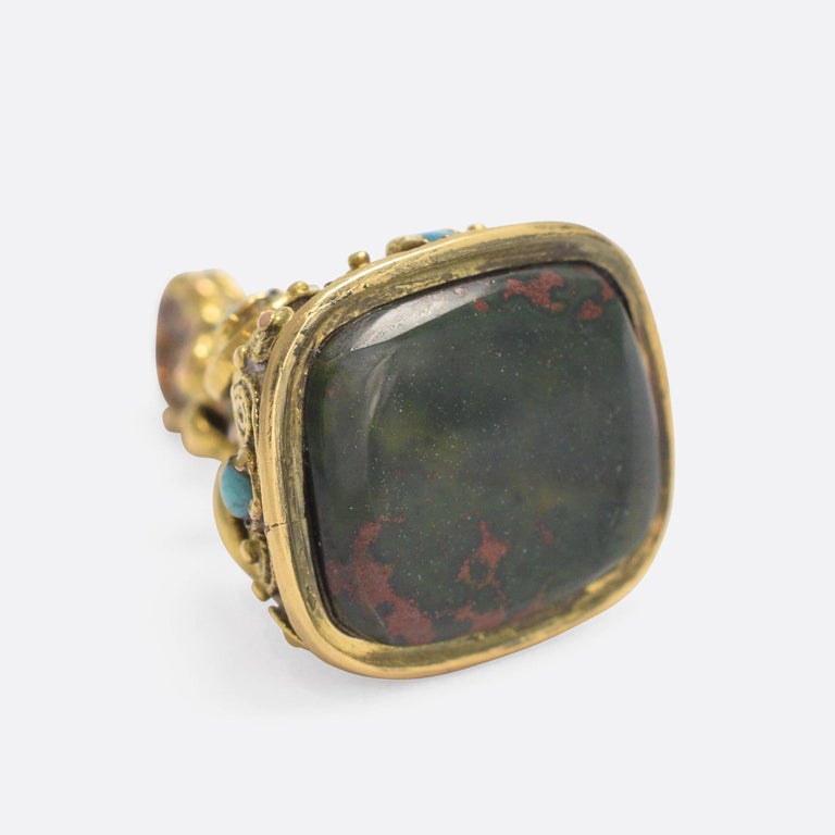 Georgian Regency Period Turquoise Seal Fob Pendant at 1stDibs | regency ...