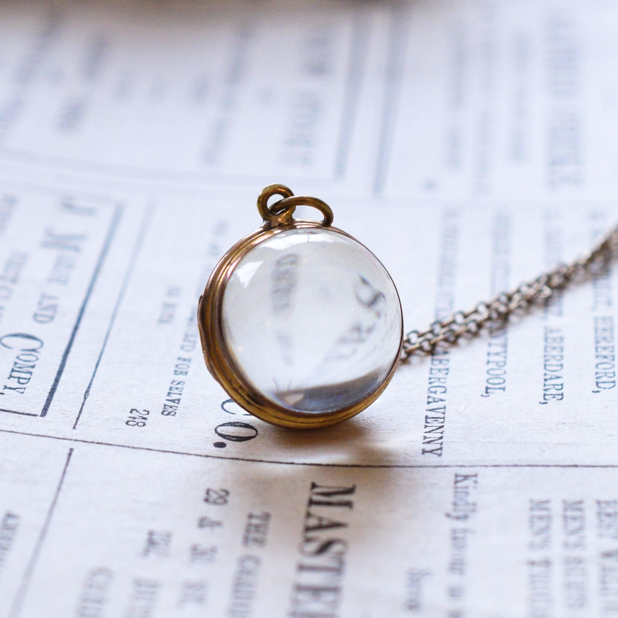 Victorian Pool-of-Light Orb Locket at 1stDibs | pools of light locket ...