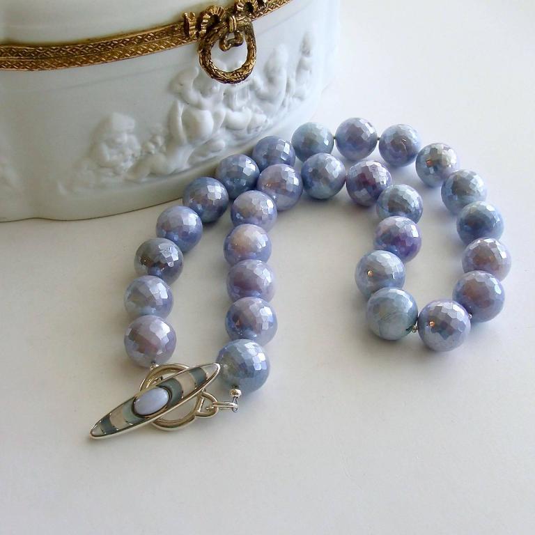 Lavender Mystic Moonstone Choker Necklace at 1stDibs | lavender moonstone