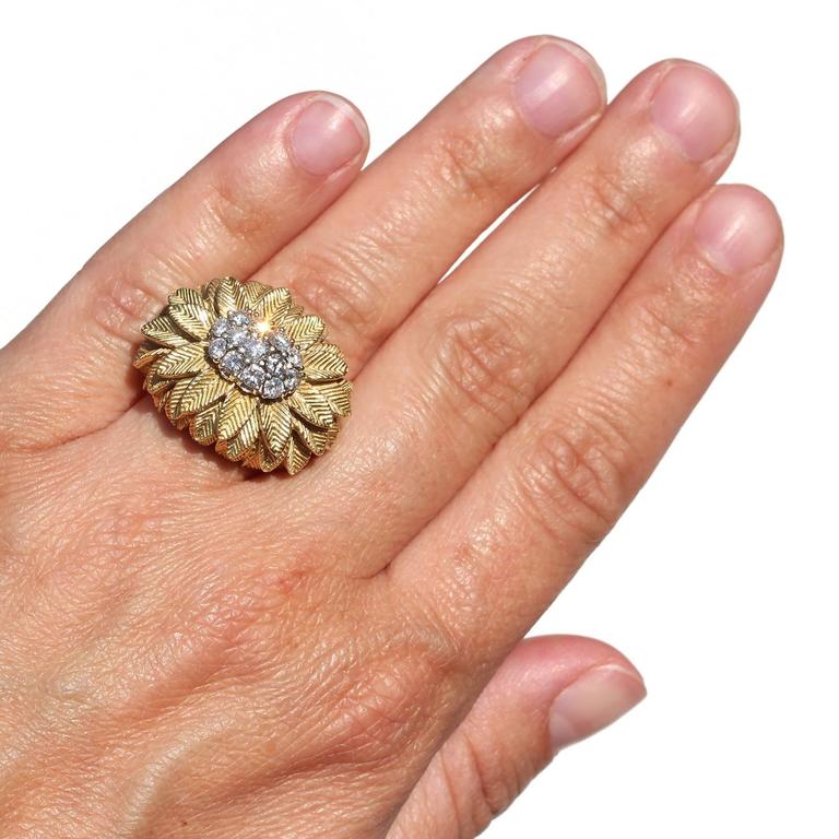 1960s Diamond Gold Ring at 1stDibs