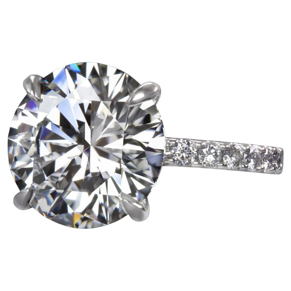GIA Certified 3.45 Carat Cushion Cut Diamond I Color Triple Ex For Sale ...