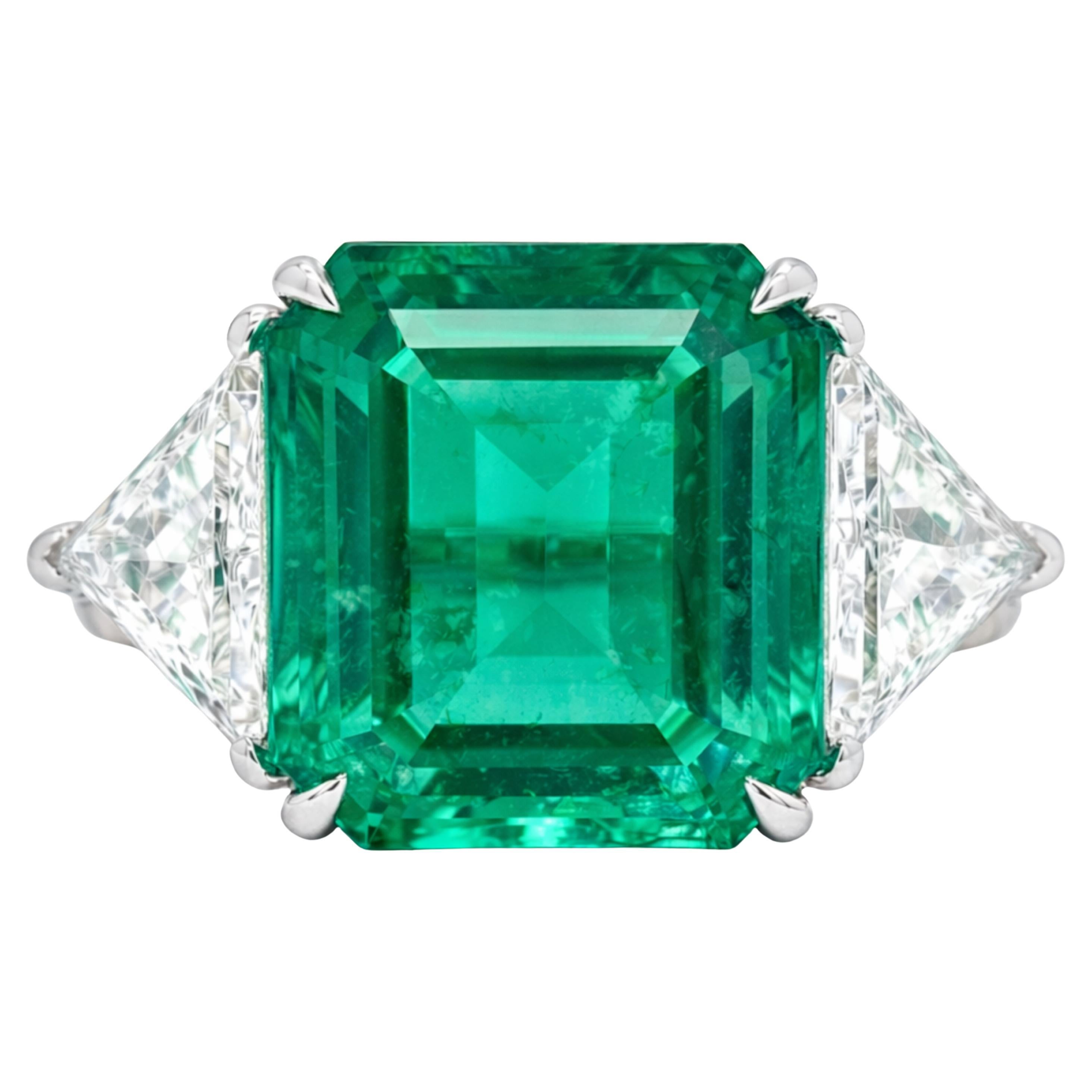 GIA Certified 4 Carat Colombian Emerald and Diamond Ring by Antinori ...