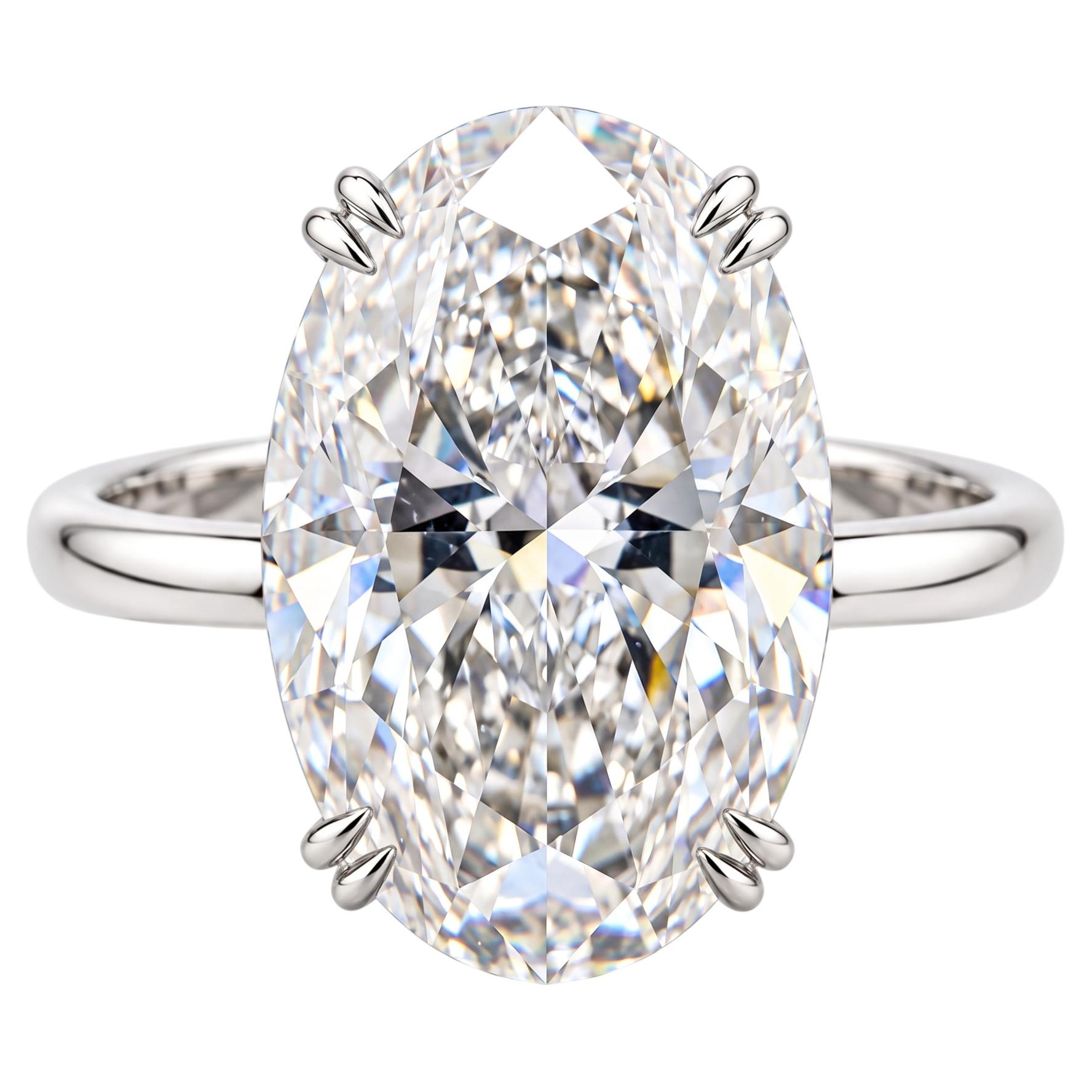 3.02 Carat D IF Cut-Cornered Rectangular Step Cut Diamond White Gold ...