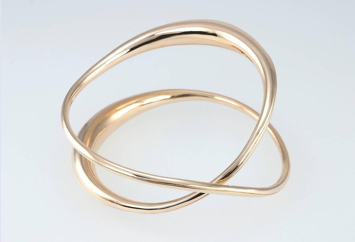 Michael Good Gold Double Loop Anticalstic Raising Bracelet For Sale at ...