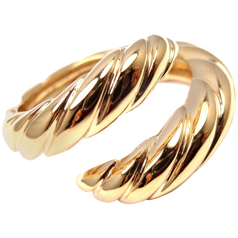 Chaumet Paris Freeform Yellow Gold Band Ring at 1stDibs