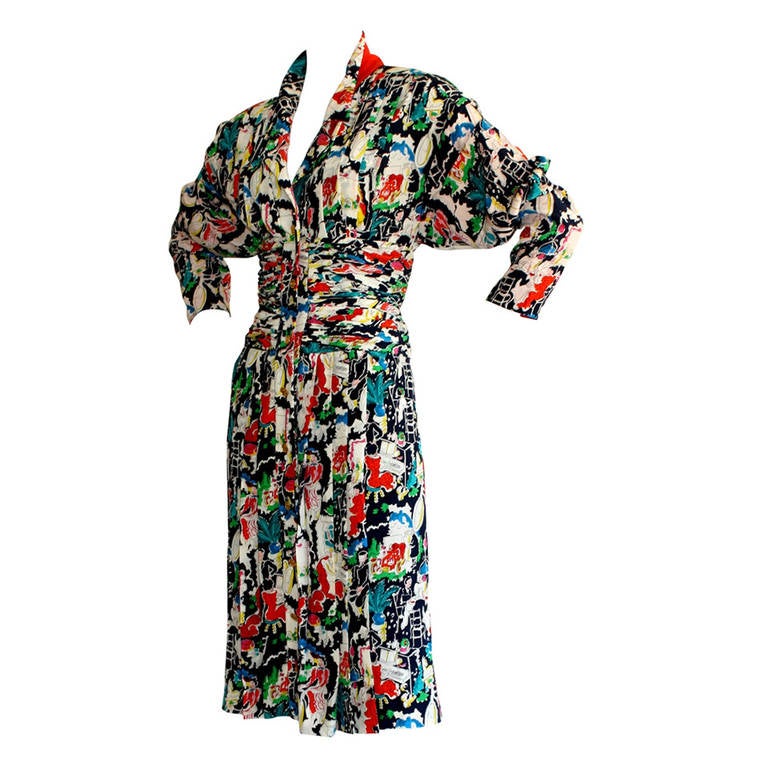 Chanel Chic Vintage " City of Paris " French cafe and Waiter Dress at ...