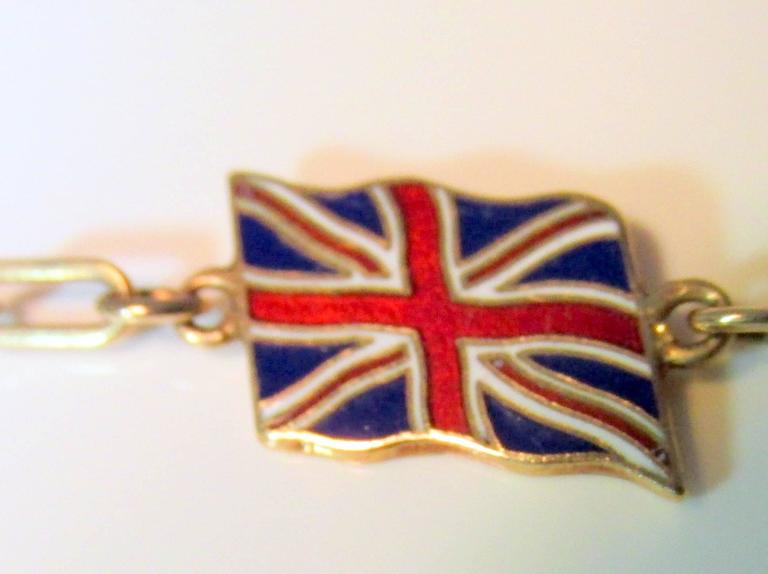 1945 World War II flag motif bracelet at 1stDibs