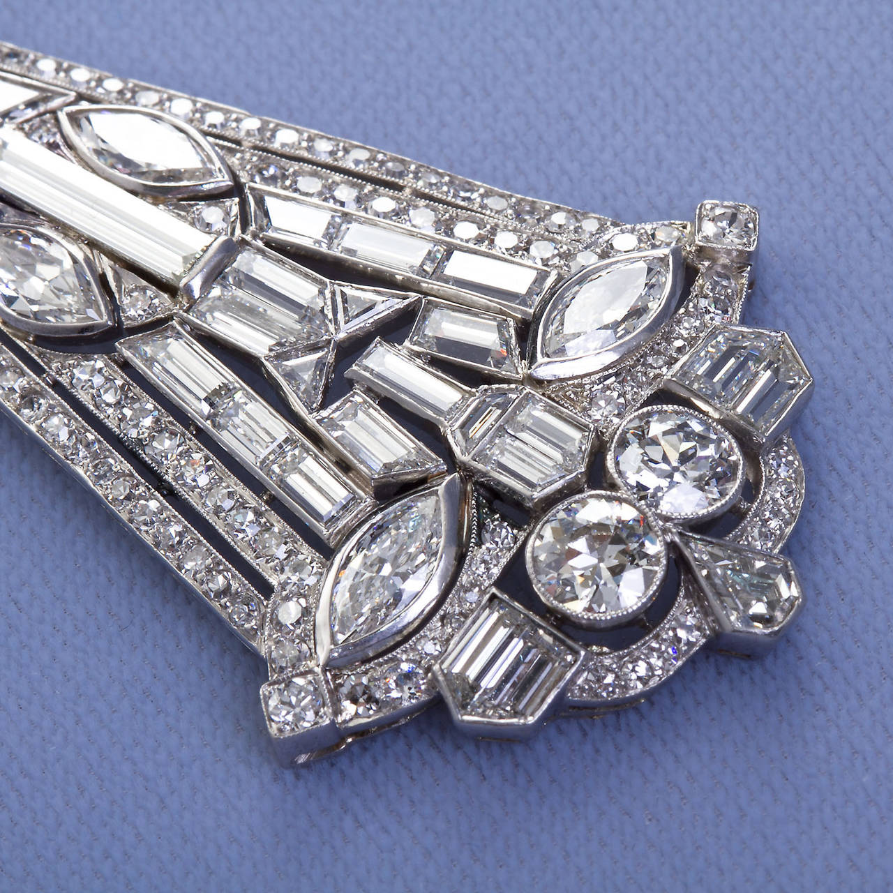 Art Deco Fancy Shapes Diamond Kite Shaped Pendant at 1stDibs | diamond ...