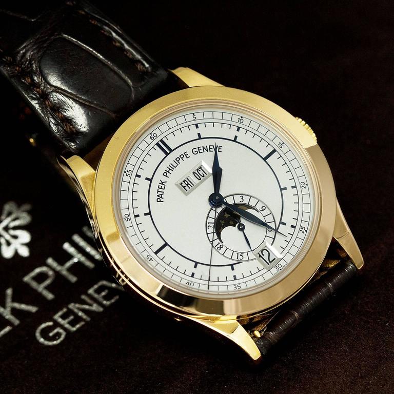 Patek Philippe Rose Gold Annual Calendar Automatic Wristwatch Ref 5396R ...
