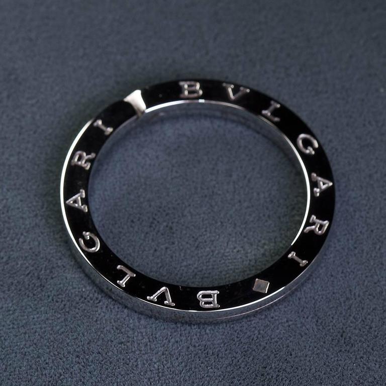 Bulgari Sterling Silver Logo Key Chain Keyring at 1stDibs | bvlgari ...
