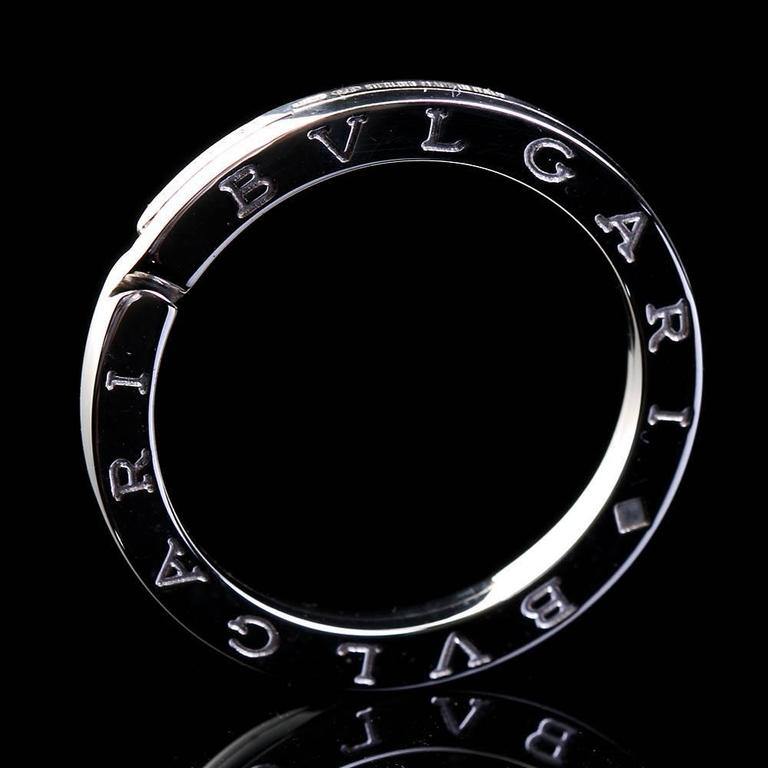 Bulgari Sterling Silver Logo Key Chain Keyring at 1stDibs | bvlgari ...