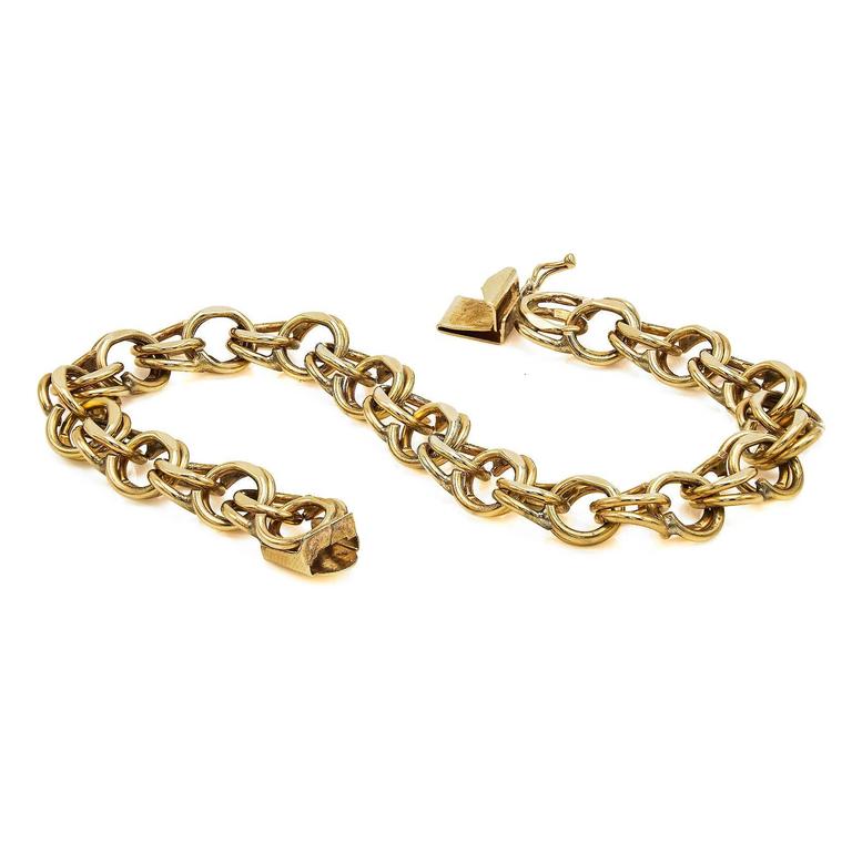 Gold Chain Link Bracelet at 1stDibs | gold chain link bracelets