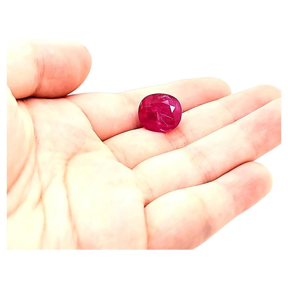 GRS Swiss Lab Certified Unheated Burma Ruby Oval Carats 16.06 'Our Code ...