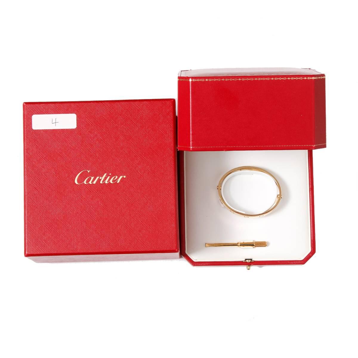 Cartier Love Bracelet Yellow Gold with Screwdriver For Sale at 1stDibs ...