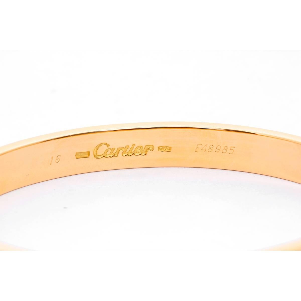 Cartier Love Bracelet Yellow Gold with Screwdriver For Sale at 1stDibs ...