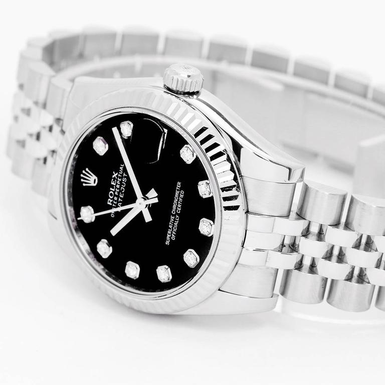 Rolex Stainless Steel Datejust Midsize Automatic Wristwatch Ref 178274 ...