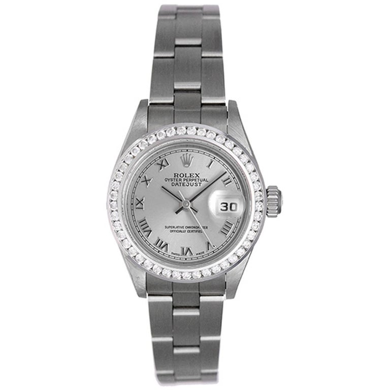 Rolex Ladies Stainless Steel Datejust Automatic Watch Ref 79174 For ...