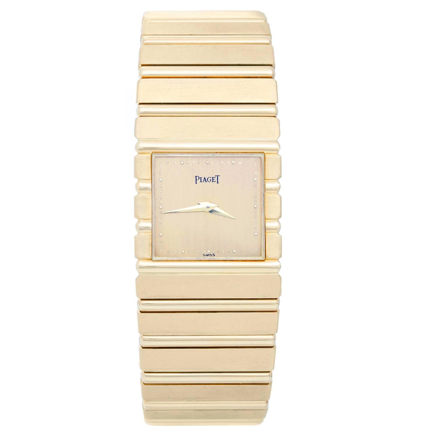 Piaget Yellow Gold Polo Quartz Wristwatch at 1stDibs | piaget polo watch