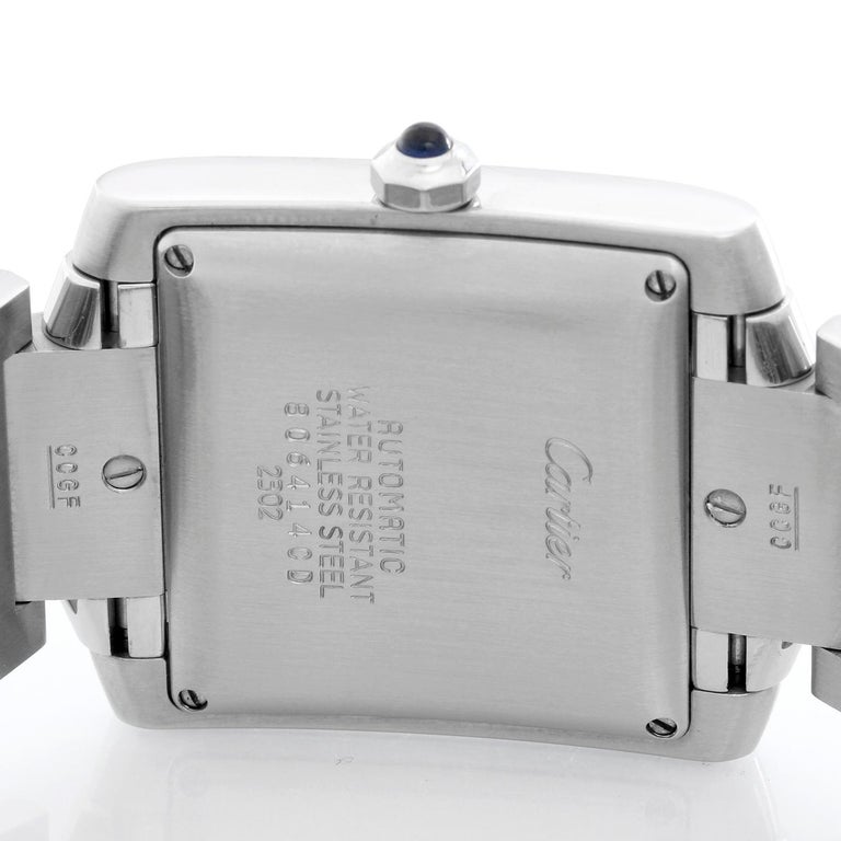 Cartier Tank Francaise Automatic Stainless Steel Watch W51002Q3 at 1stDibs