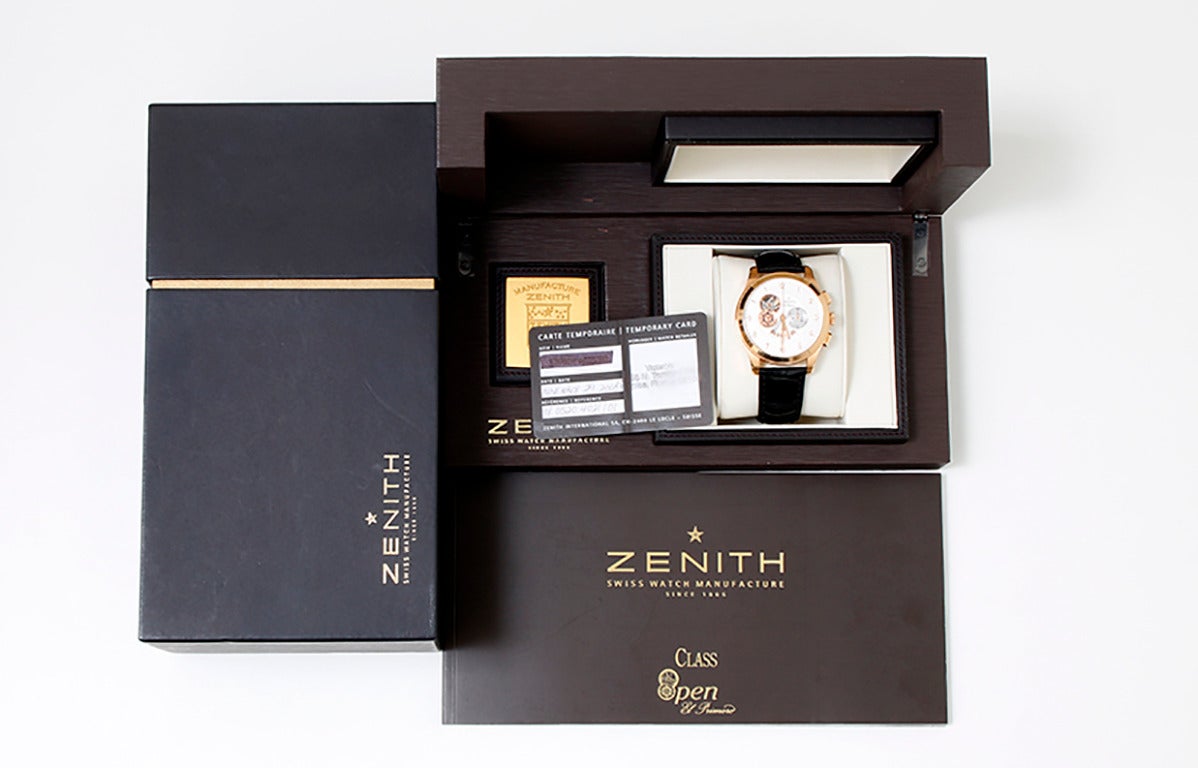 Zenith Rose Gold El Primero Grande Class XXT Chronograph Wristwatch at ...