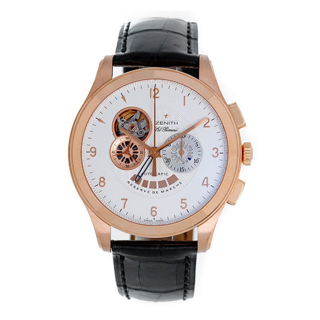 Zenith Rose Gold El Primero Grande Class XXT Chronograph Wristwatch at ...
