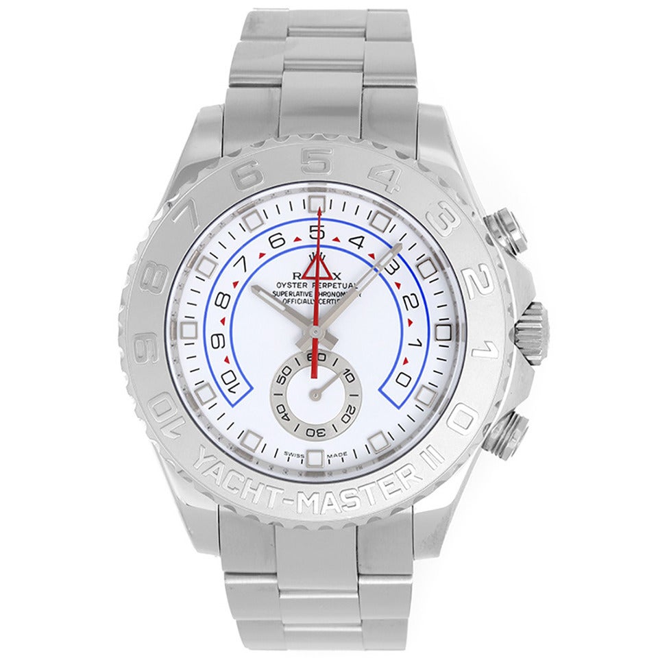 Rolex White Gold Yacht-Master II Regatta Wristwatch Ref 116689 at 1stDibs
