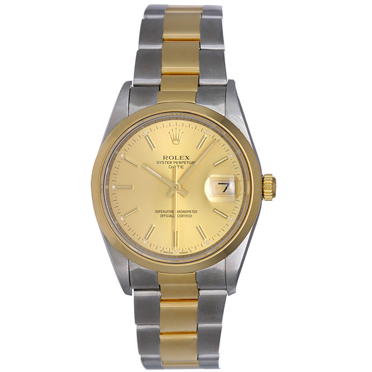 Rolex Stainless Steel "Bull's Eye" Dial l Stylized Wristwatch Ref 4498 ...