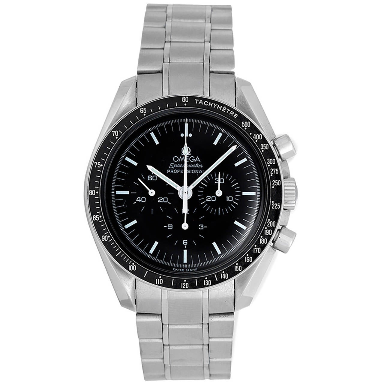 Omega Stainless Steel Speedmaster Professional Man on the Moon ...