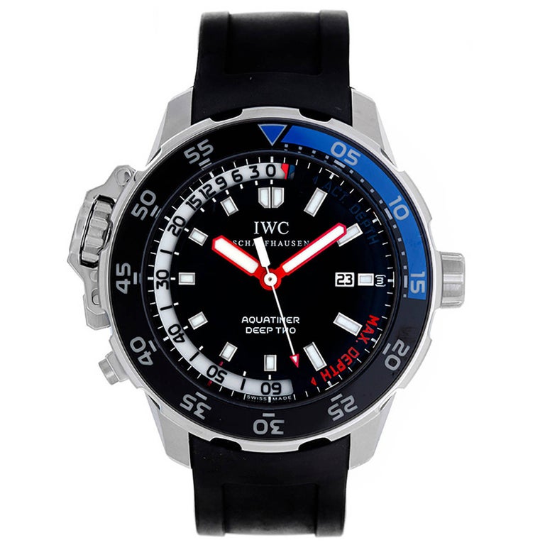 IWC Aquatimer Deep Two Stainless Steel Men's Diver's Watch IW354702 ...