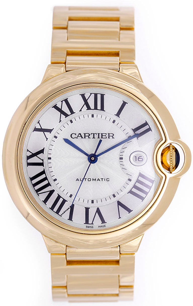 Cartier Ballon Bleu Men's Yellow Gold Watch W69005Z2 For Sale at 1stDibs