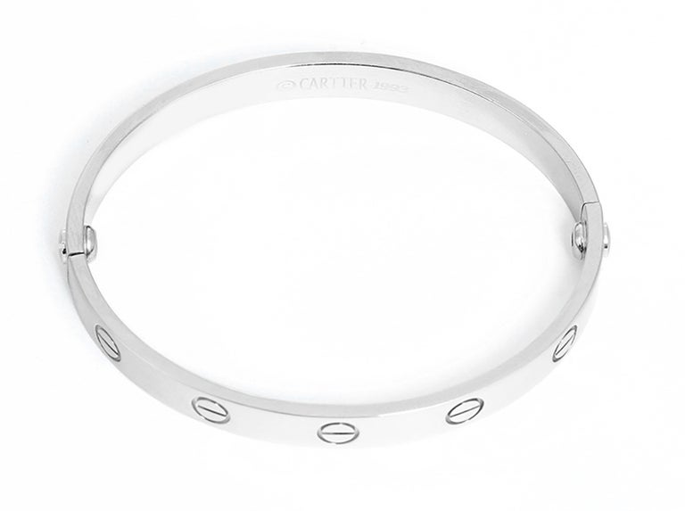 Cartier Gold Love Bangle Bracelet with Screwdriver at 1stDibs