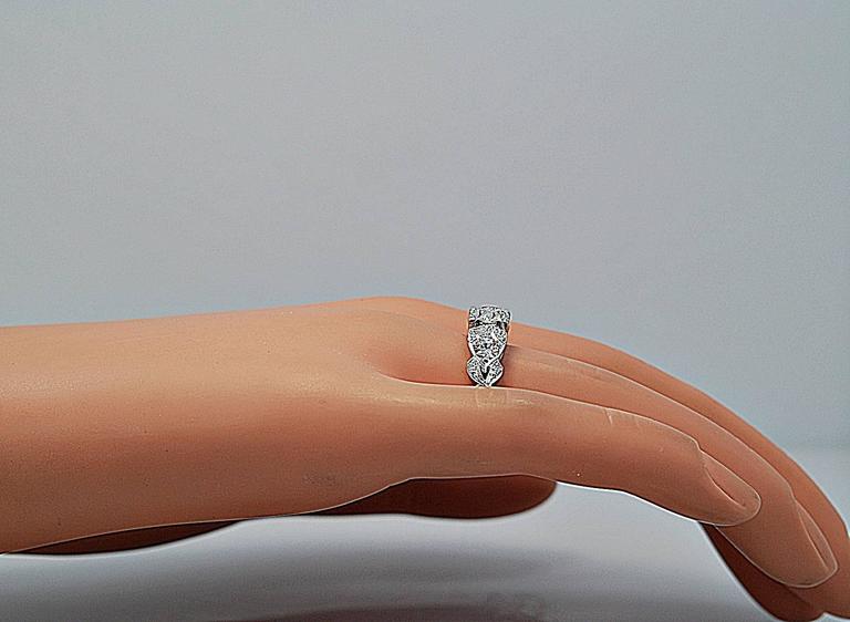 Art Deco .90 Carat Diamond Platinum Engagement Ring For Sale at 1stDibs ...
