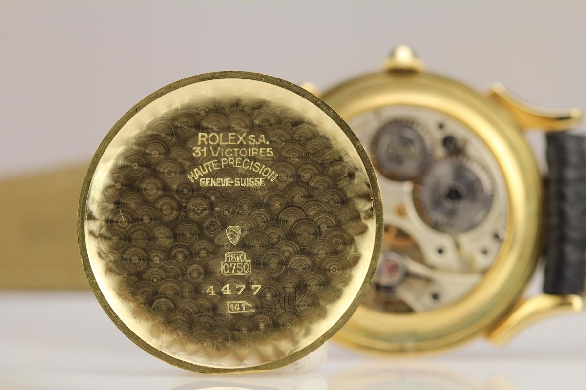 Rolex Yellow Gold Precision Wristwatch Ref 4477 circa 1958 at 1stDibs