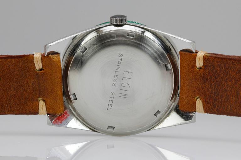 Elgin Stainless Steel Diver's Wristwatch, circa 1960s For Sale at ...