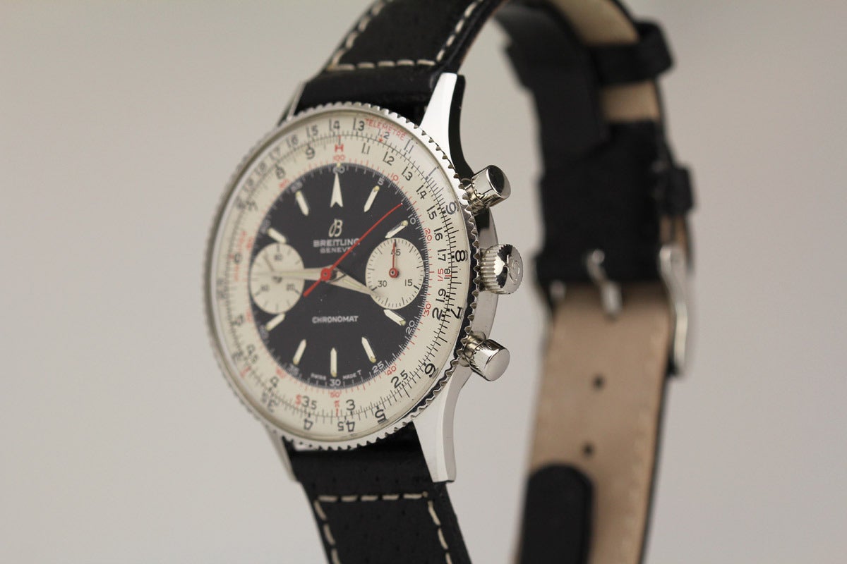 Breitling Stainless Steel Chronomat Manual Wind Wristwatch Ref 808 at ...