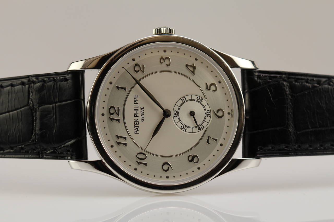 Patek Philippe Platinum Calatrava Wristwatch Ref 5196P-001 at 1stDibs ...