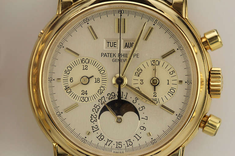 Patek Philippe Yellow Gold Perpetual Calendar Chronograph Wristwatch ...