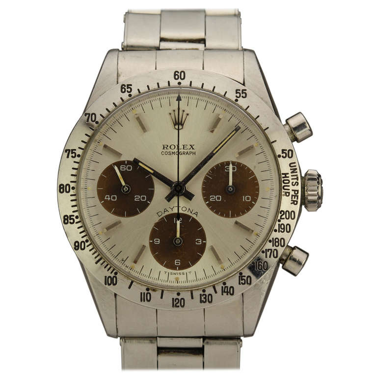 Rolex Stainless Steel Daytona Wristwatch Ref 6262 circa 1960s with ...