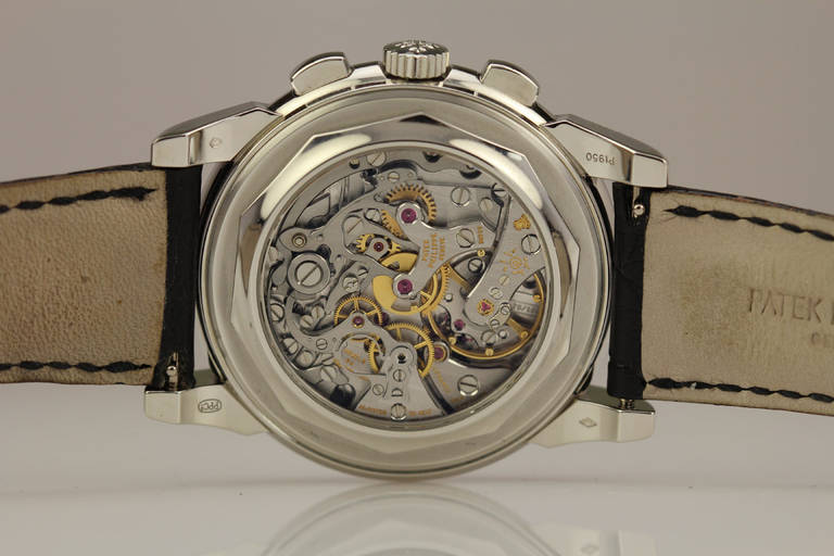 Patek Philippe Platinum Perpetual Calendar Chronograph Wristwatch Ref ...