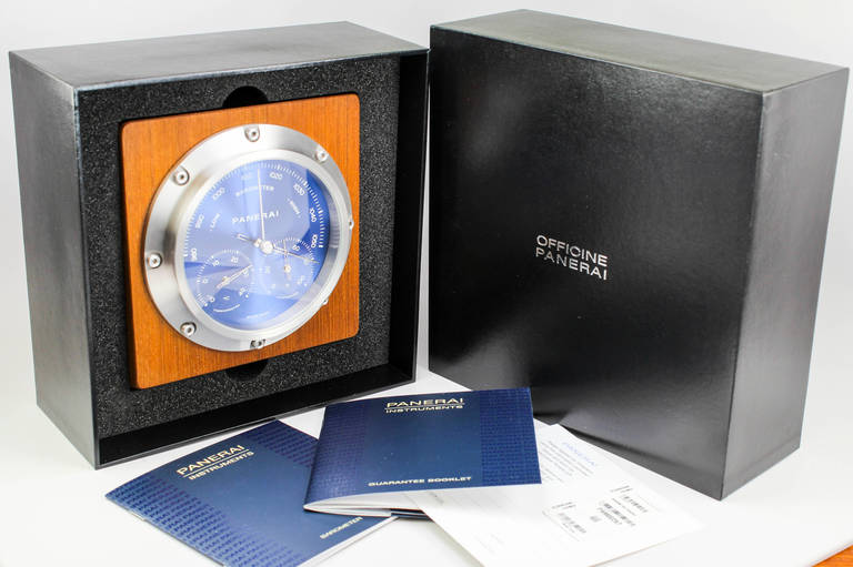 Panerai Teak Wood Barometer Desk Instrument PAM 257 at 1stDibs ...