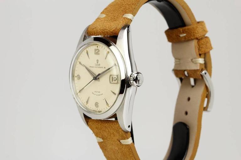 Tudor Stainless Steel Prince Oysterdate 34 Automatic Wristwatch Ref ...