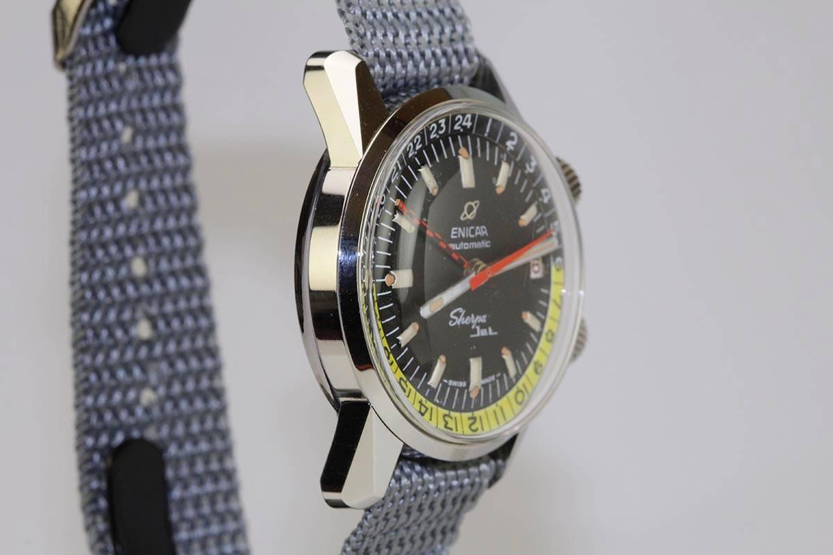Enicar Stainless Steel Sherpa Jet at 1stDibs | enicar sherpa jet ...