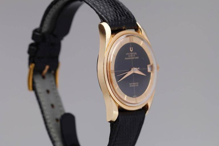 Universal Geneve Rose Gold Polerouter Limited Edition Date Automatic ...