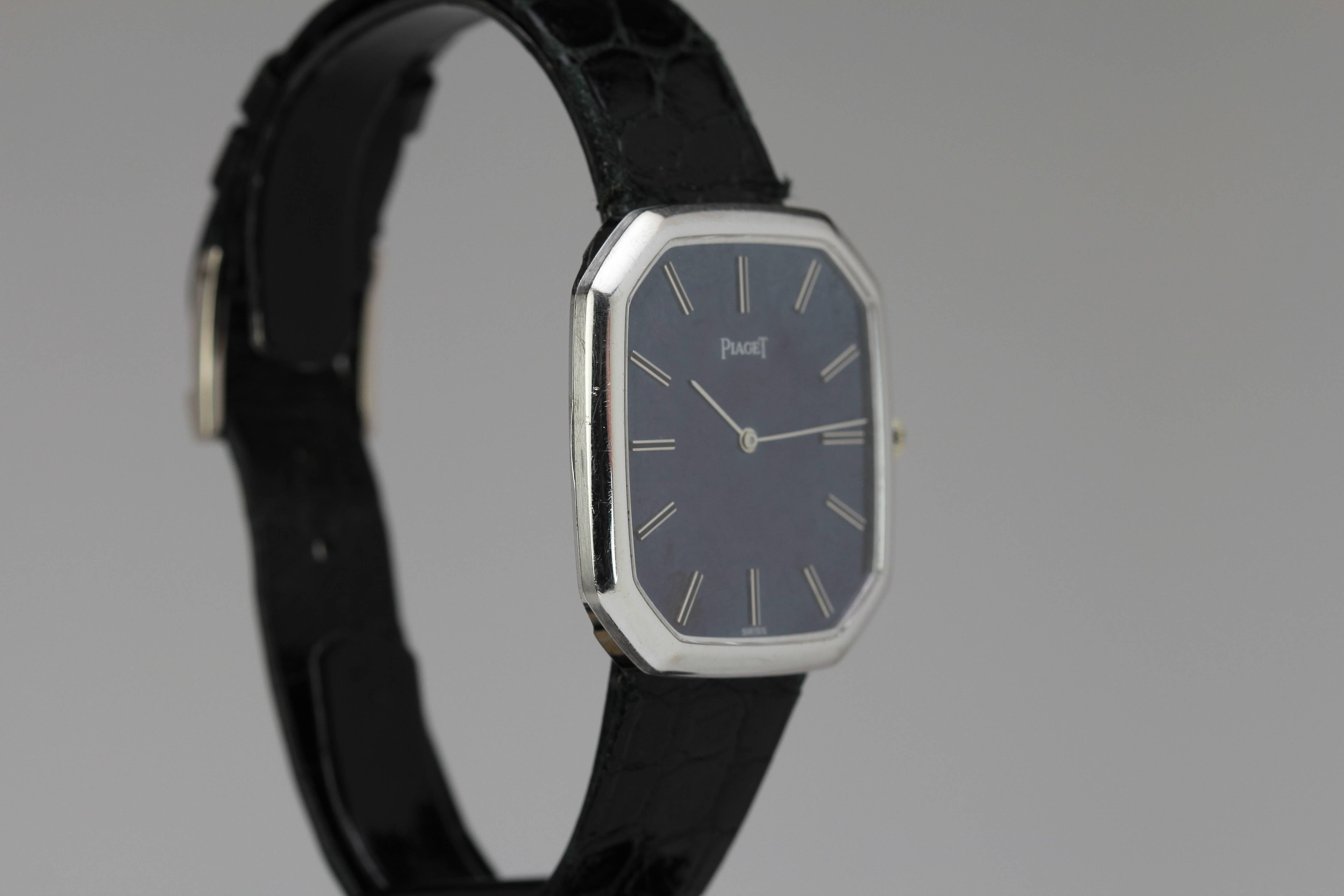 Piaget White Gold Octagonal Wristwatch circa 1970s at 1stDibs