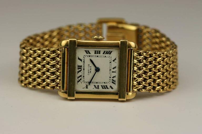 CARTIER Yellow Gold Cartier Chinese Wristwatch circa 1940 at 1stDibs