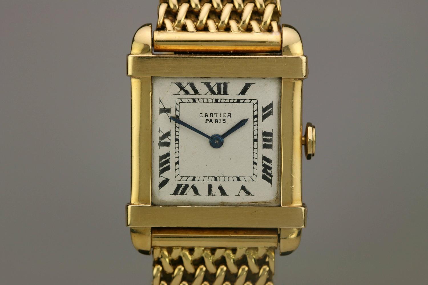CARTIER Yellow Gold Cartier Chinese Wristwatch circa 1940 For Sale at ...