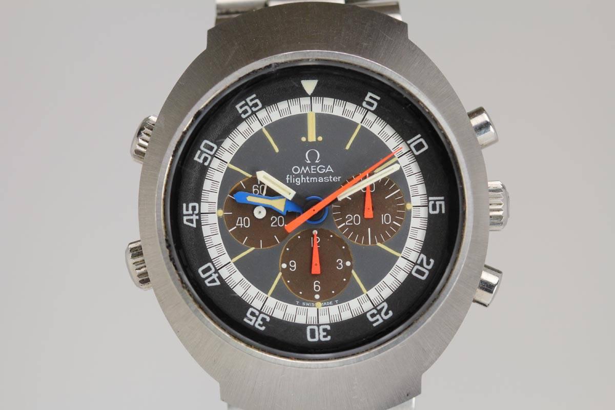 Omega Stainless Steel Flightmaster Wristwatch For Sale at 1stDibs