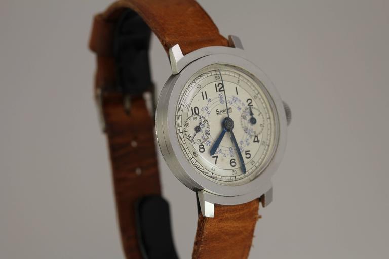 Sabina Suisse One Button Chronograph c. 1940's at 1stDibs | sabina ...